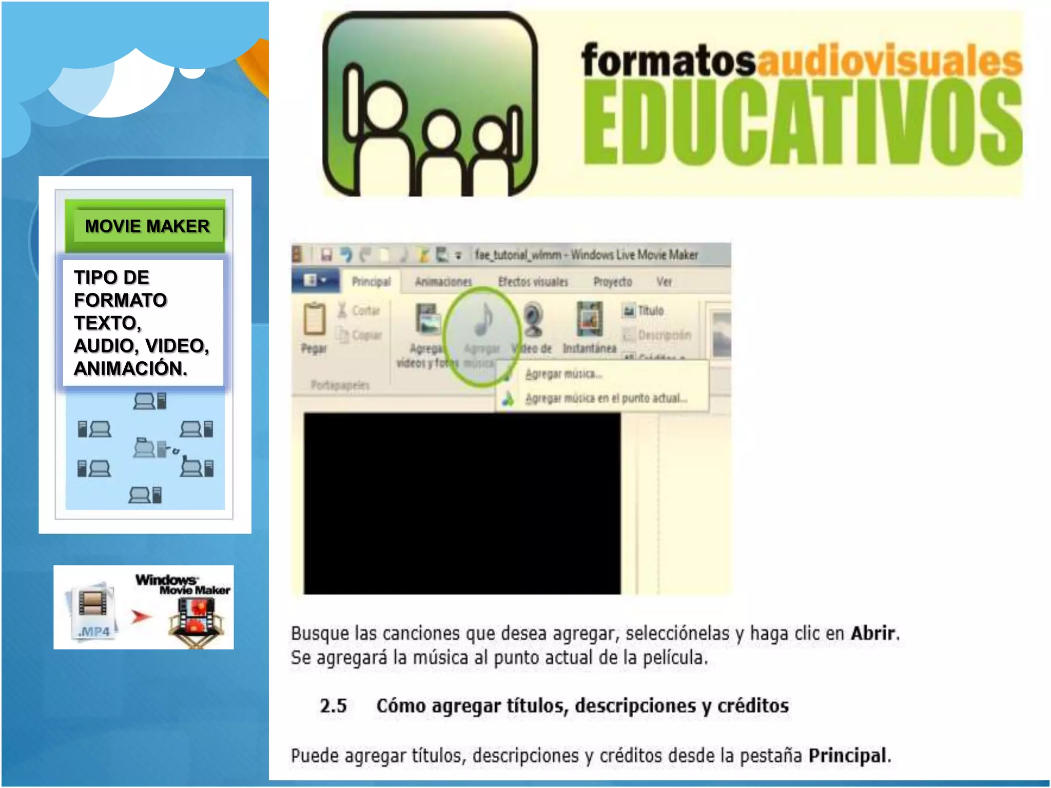 Tutorial windows wlmm movie maker | PPT