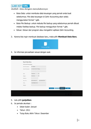 Tutorial Zahir Accounting Ver. 6 | PDF