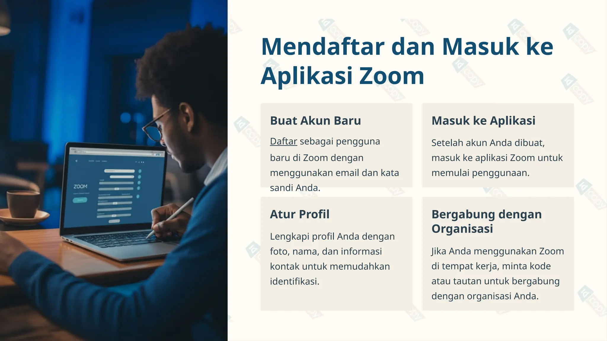 Tutorial Zoom untuk Pemula: memahami dasar-dasar penggunaan aplikasi Zoom | PPTX