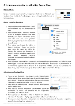 Tutoriel Google Slides | PDF