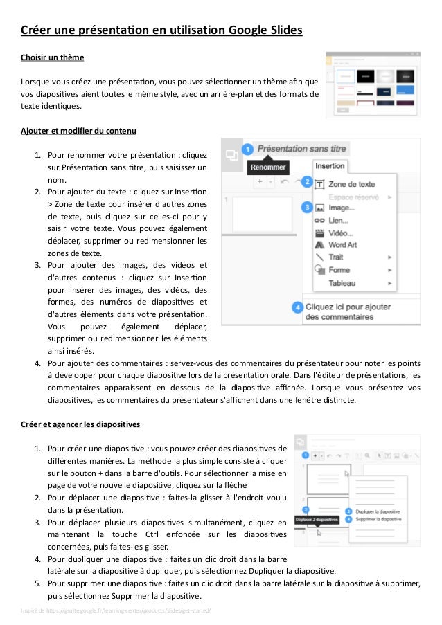Tutoriel Google Slides
