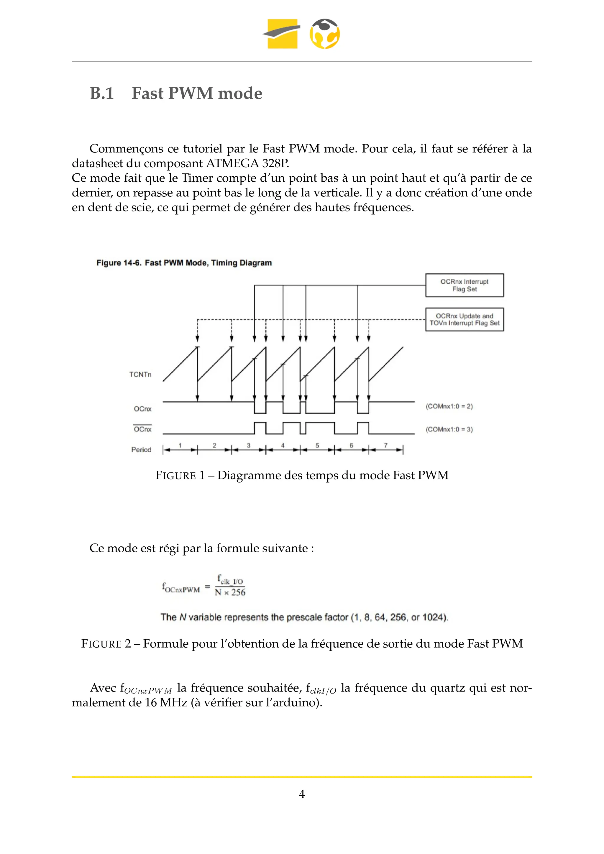 Tutorielmodification De La Frequence De Pwm Et De Larduinopdf