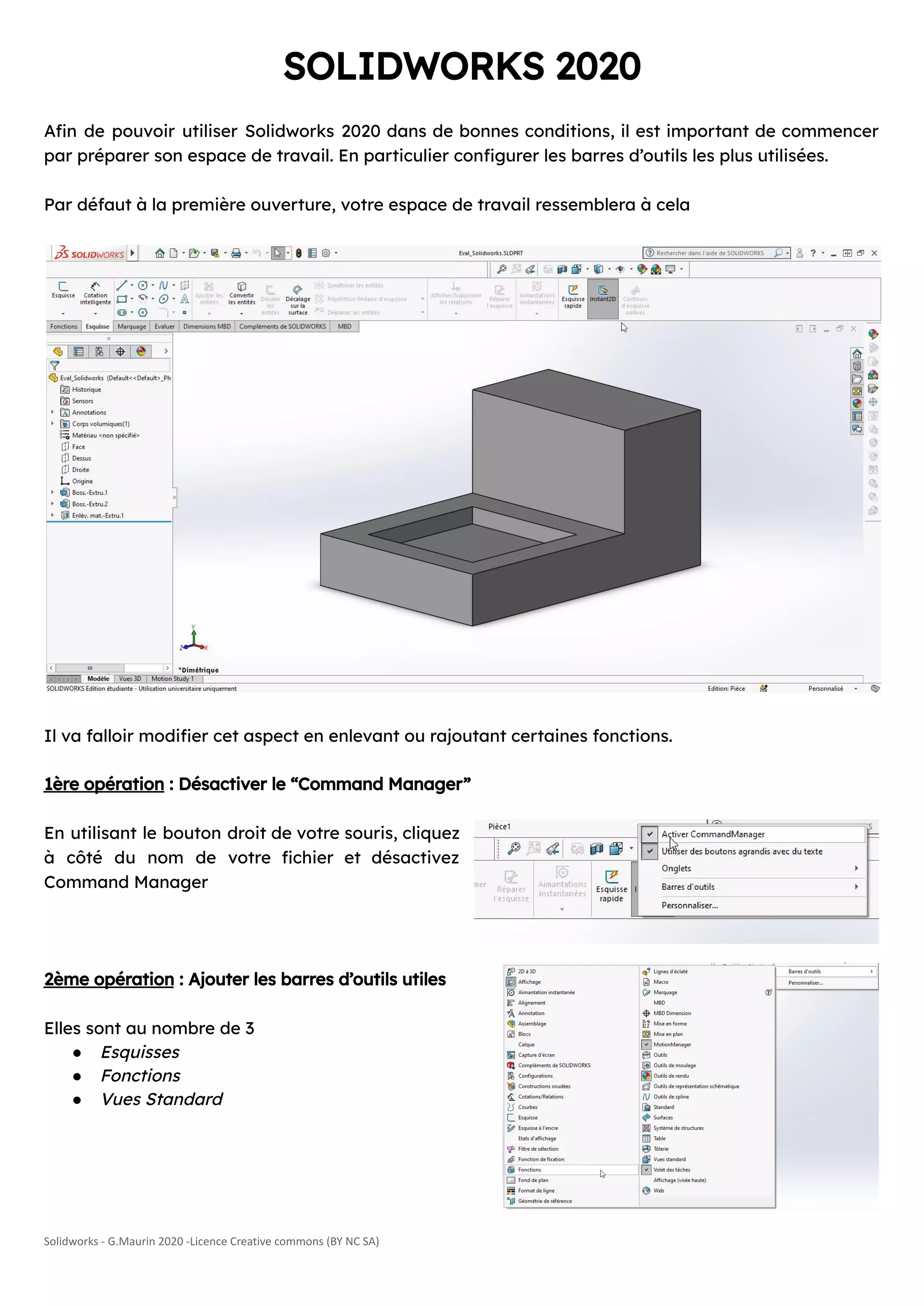 Tutoriel Solidworks 2020 | PDF | Computing | Technology & Computing