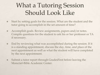 Tutoring 101 | PPTX