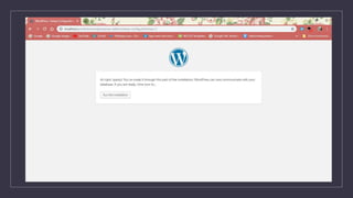 Tutoriol instalasi wordpress secara localhost(Wamp) | PPT