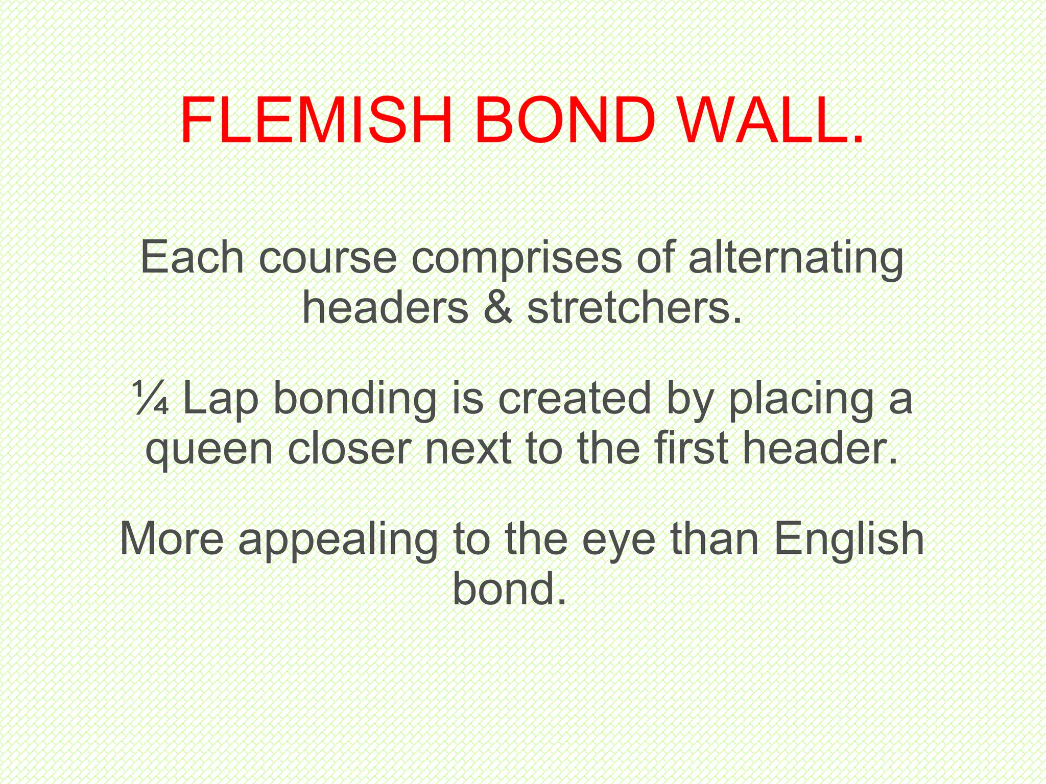 Tutor l1 brickwork bonding | PPT