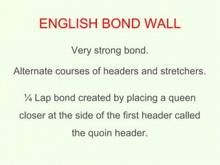 Tutor l1 brickwork bonding | PPT