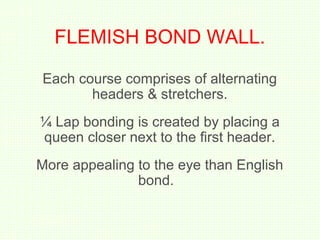 Tutor l1 brickwork bonding | PPT