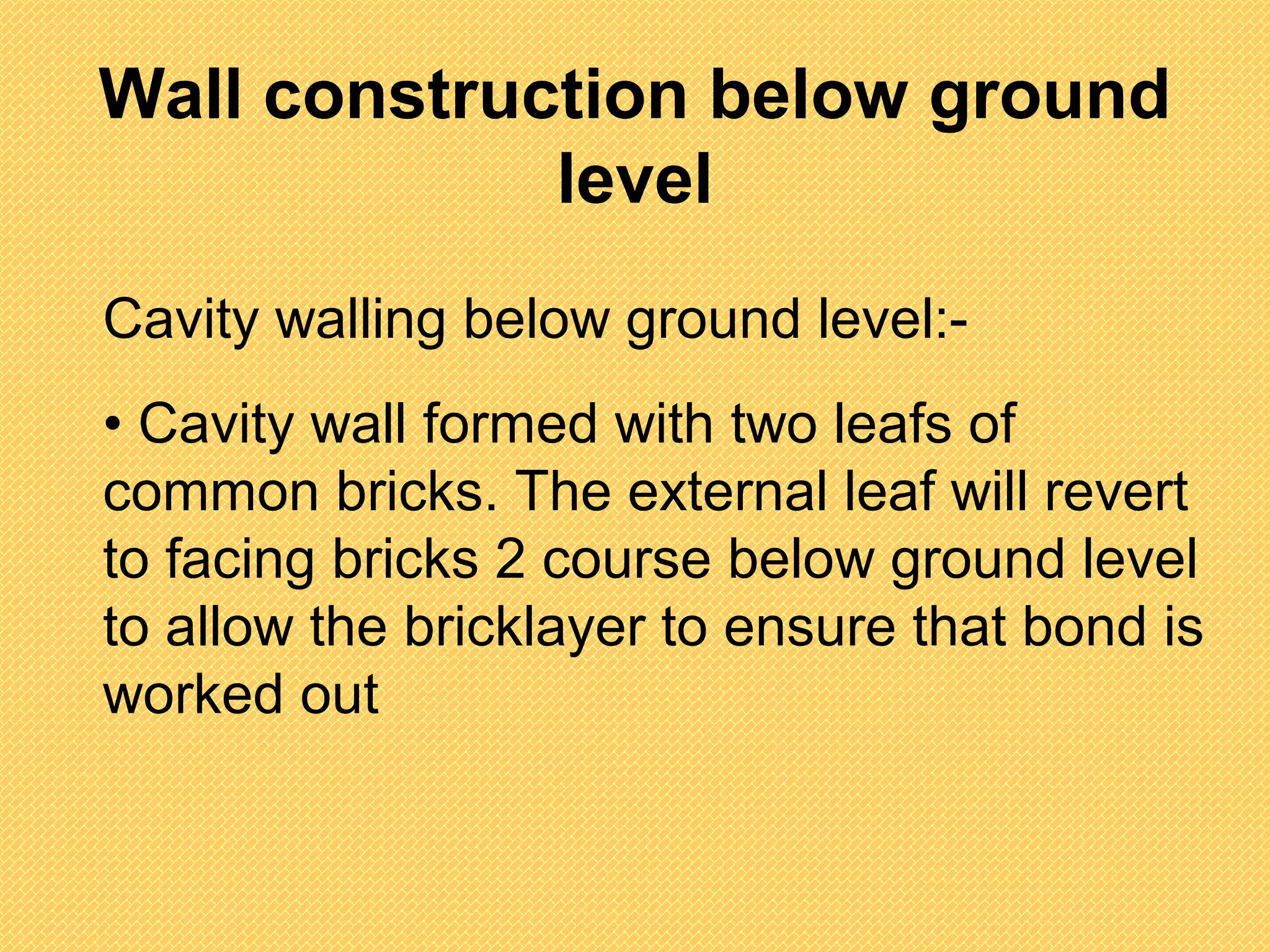Tutor l1 cavity wall construction | PPT