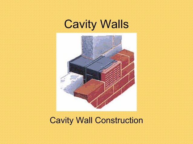 Tutor l1 cavity wall construction | PPT | Civil Engineering Industry ...