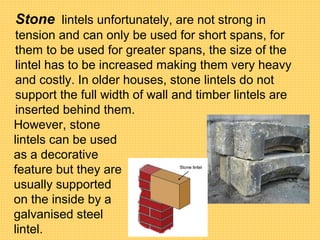 Tutor lintels .ppt 6 | PPT
