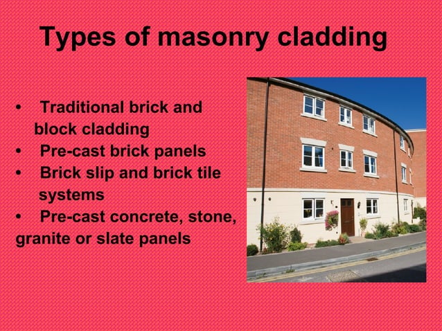 Tutor masonry cladding ppt 2 | PPT