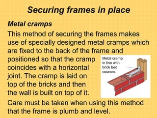 Tutor openings in cavity walls .ppt 5 | PPT