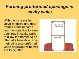 Tutor openings in cavity walls .ppt 5 | PPT