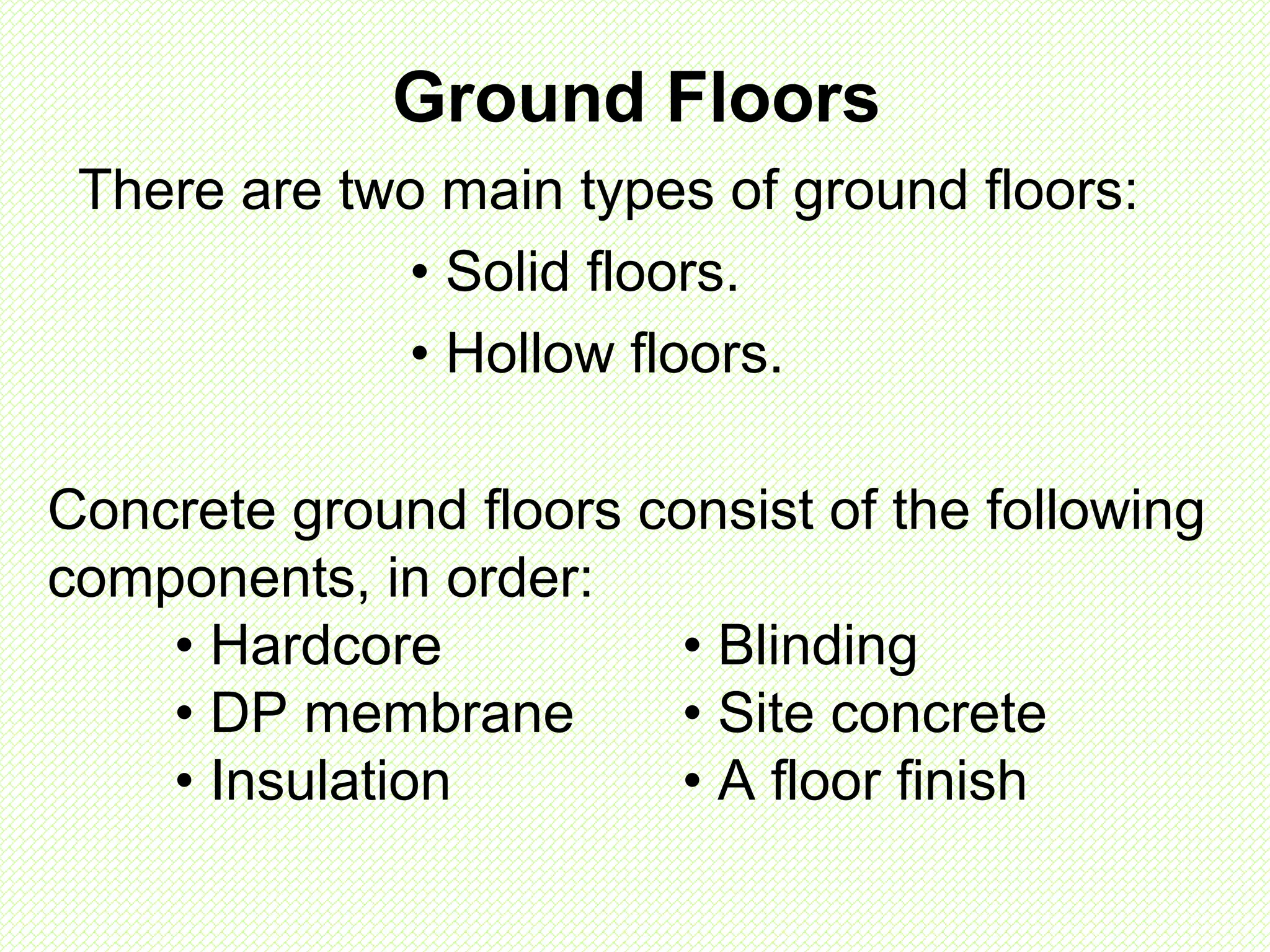 Solid Ground Floors | PPT
