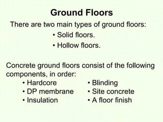 Tutor solid ground floors | PPT