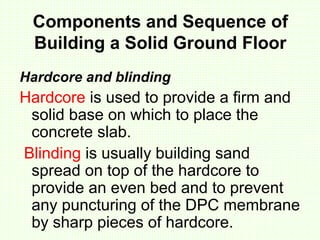 Tutor solid ground floors | PPT