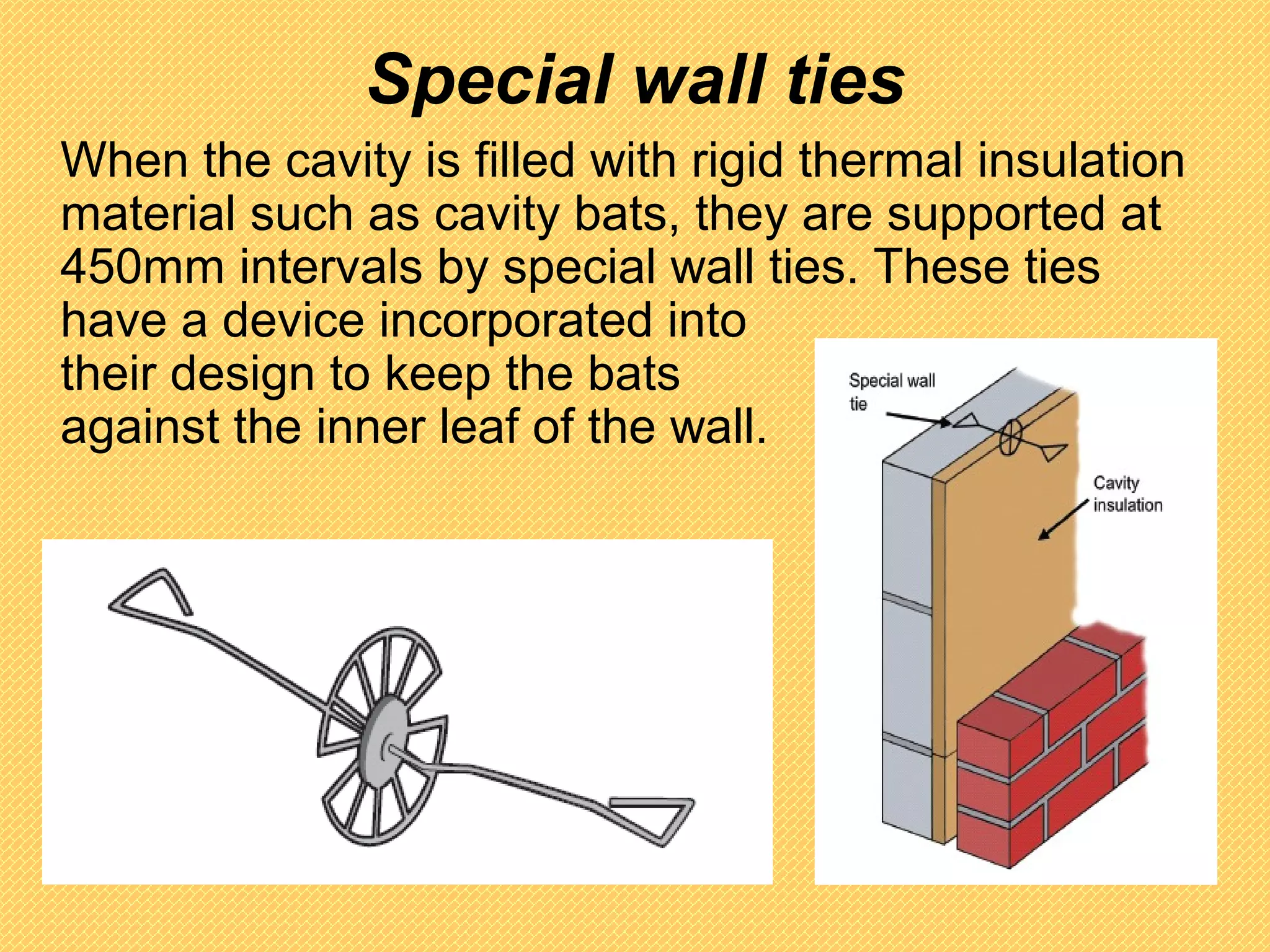Tutor wall ties in cavity walls .ppt 2 | PPT