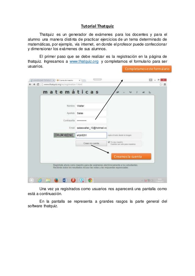 Tutorial De Thatquiz