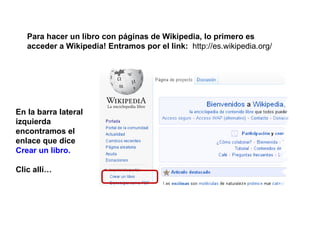 Tutorial hacer un libro con Wikipedia | PPT