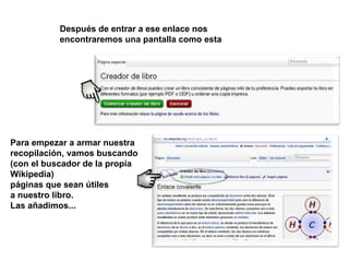 Tutorial hacer un libro con Wikipedia | PPT