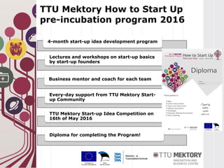 Pre-incubation program @ Tallinn University of Technology | PPT