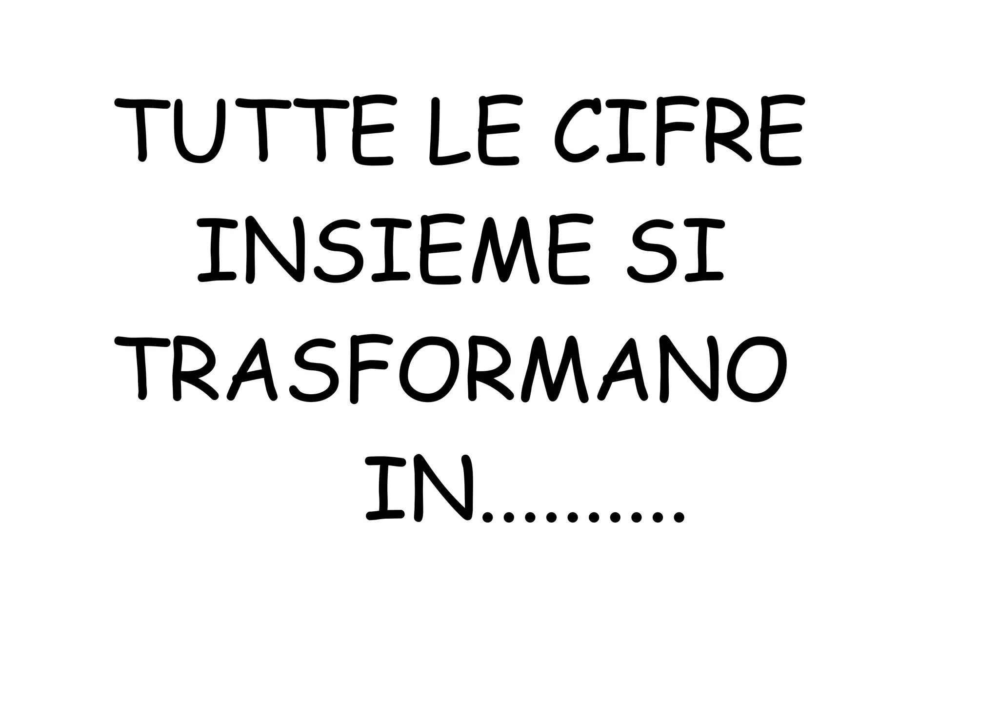 Tutte le cifre insieme | PDF