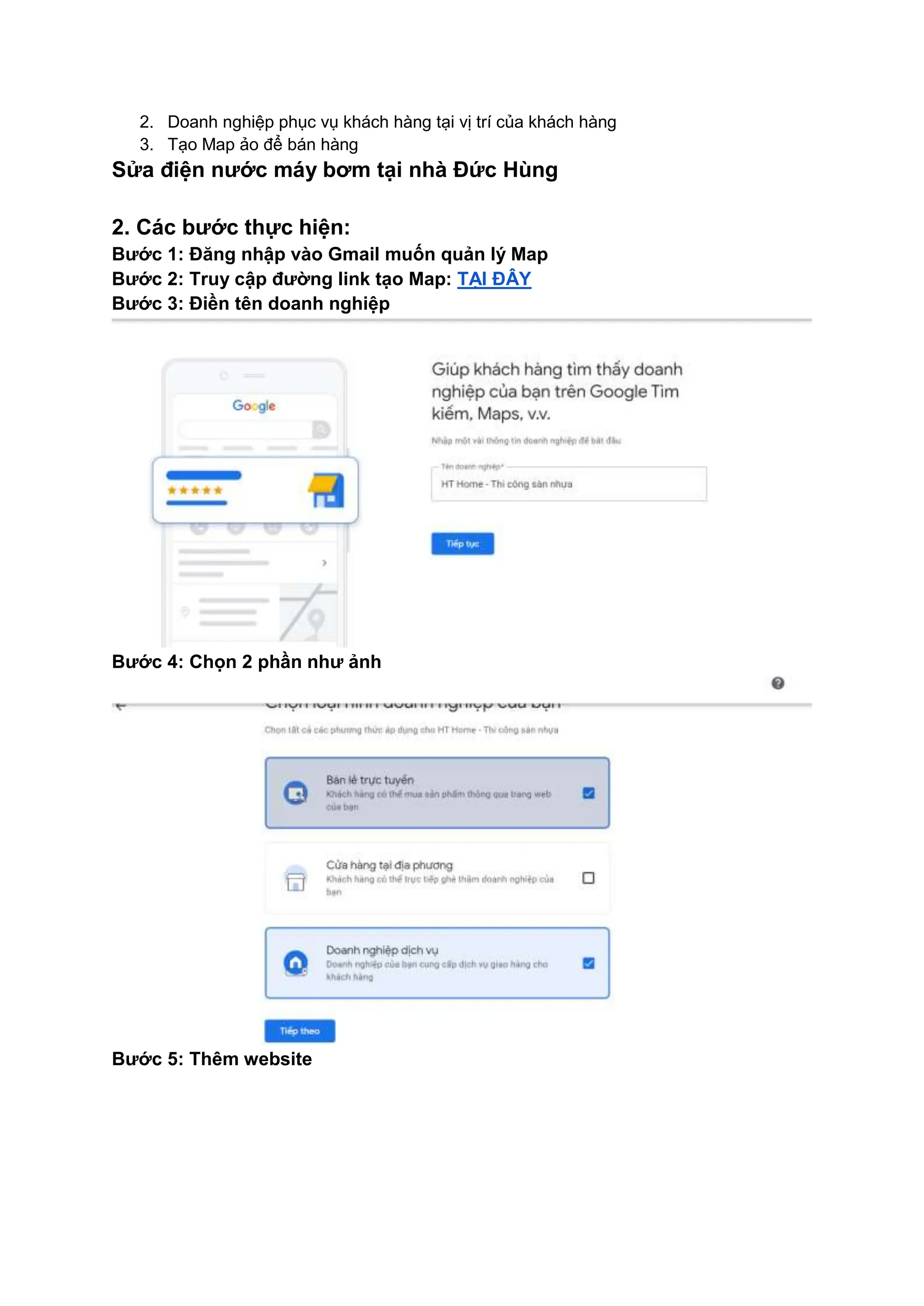 Hướng dẫ n tạo Google Map Khu Vực .nhanh | PDF