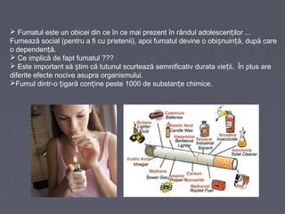 Tutunul ucide | PPT