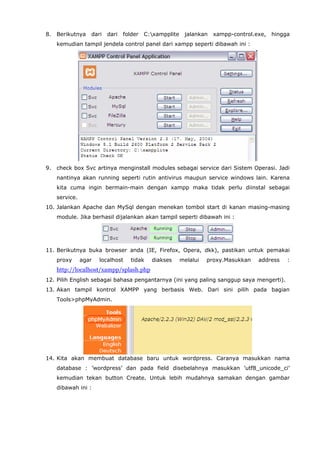 Tut xampp wordpress | PDF