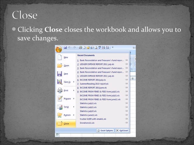 Introduction Microsoft Excel 2007 Ppt