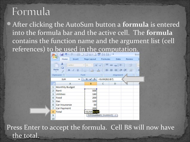 Introduction Microsoft Excel 2007 Ppt