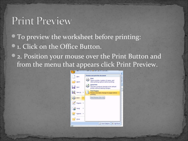 Introduction microsoft excel 2007 | PPT Introduction microsoft excel 2007 | PPT