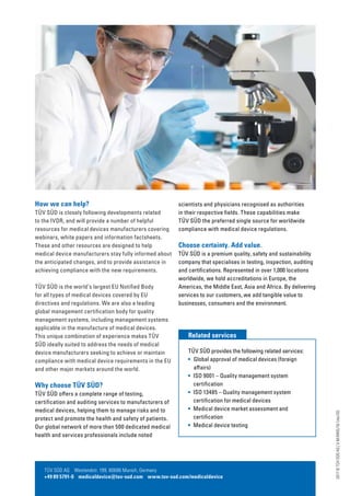 Tuv sud-ivdr-infosheet - EU’s In Vitro Diagnostic Medical Device ...