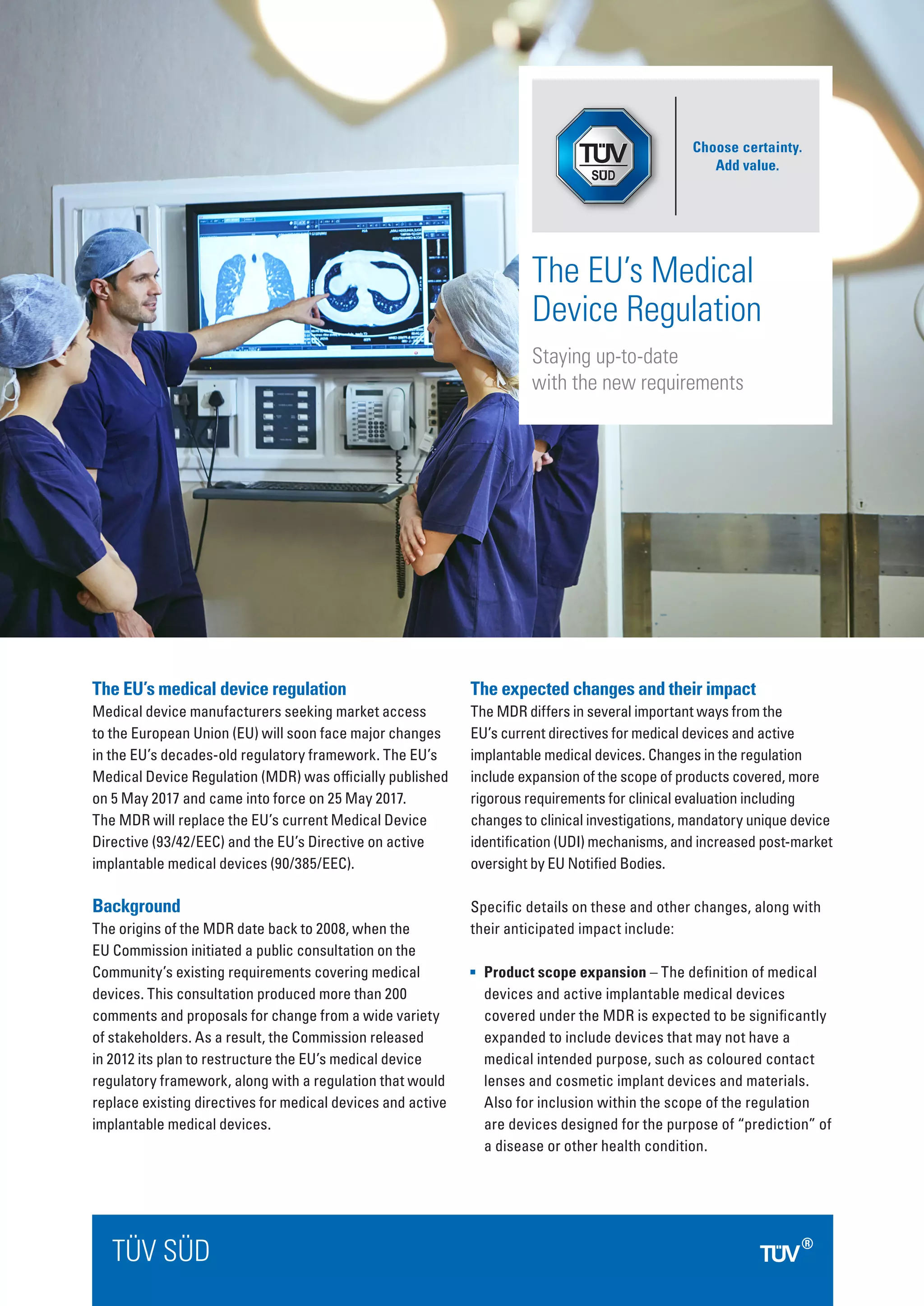 The EU’s Medical Device Regulation | PDF