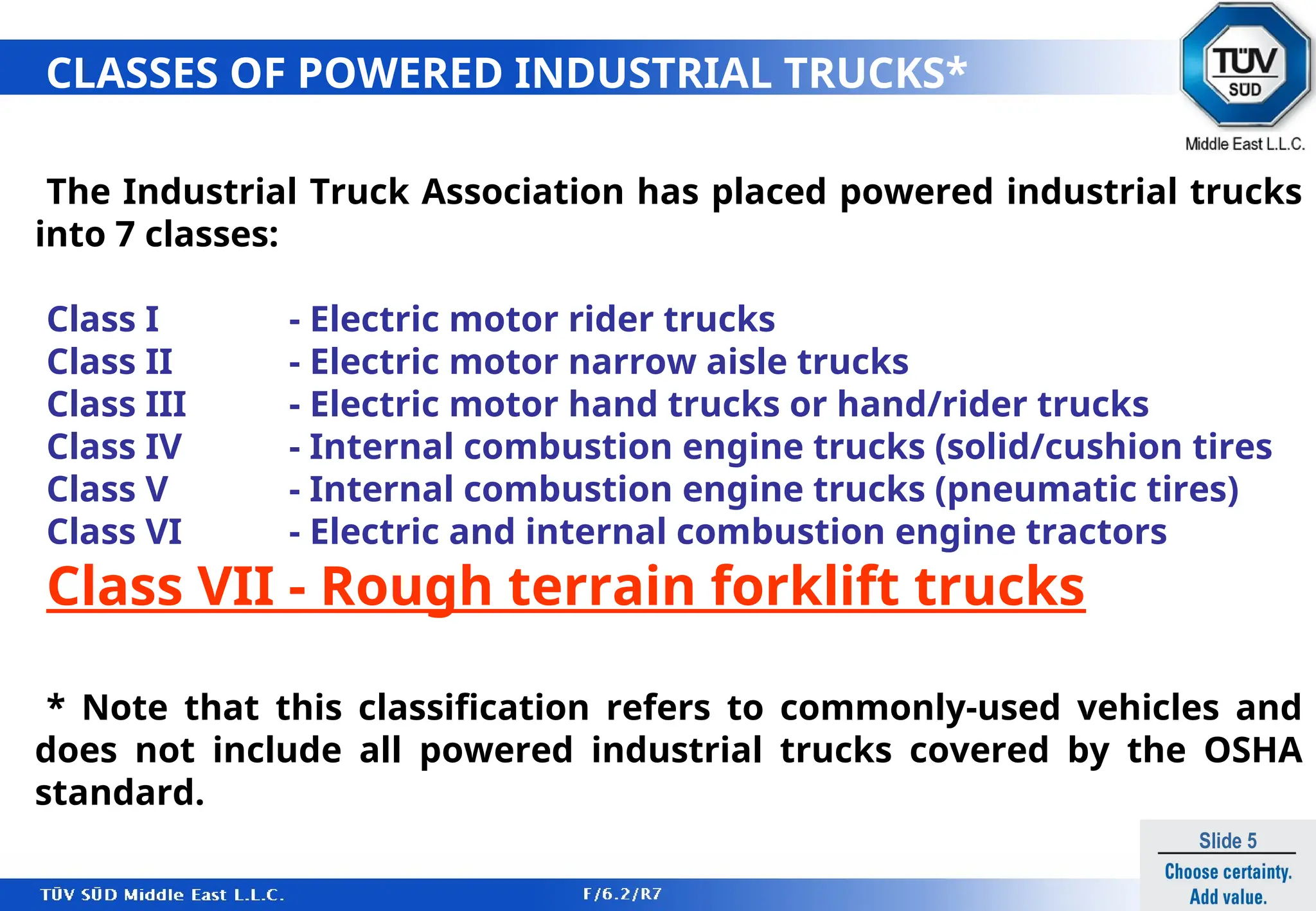 TUV-TR-007 Rough Terrain Forklift Operation Training Course.ppt