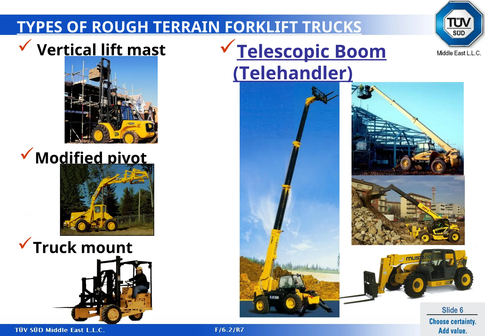 TUV-TR-007 Rough Terrain Forklift Operation Training Course.ppt