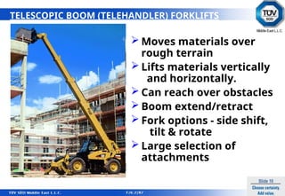TUV-TR-007 Rough Terrain Forklift Operation Training Course.ppt