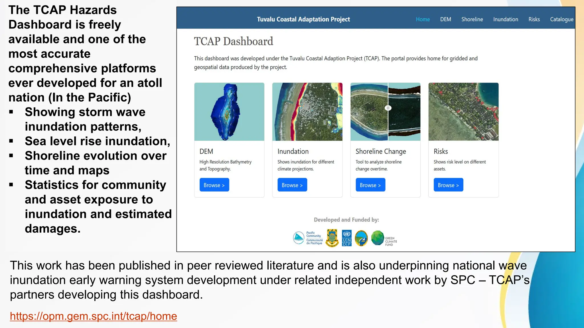 Tuvalu Coastal Adaptation Project (TCAP) | PPT
