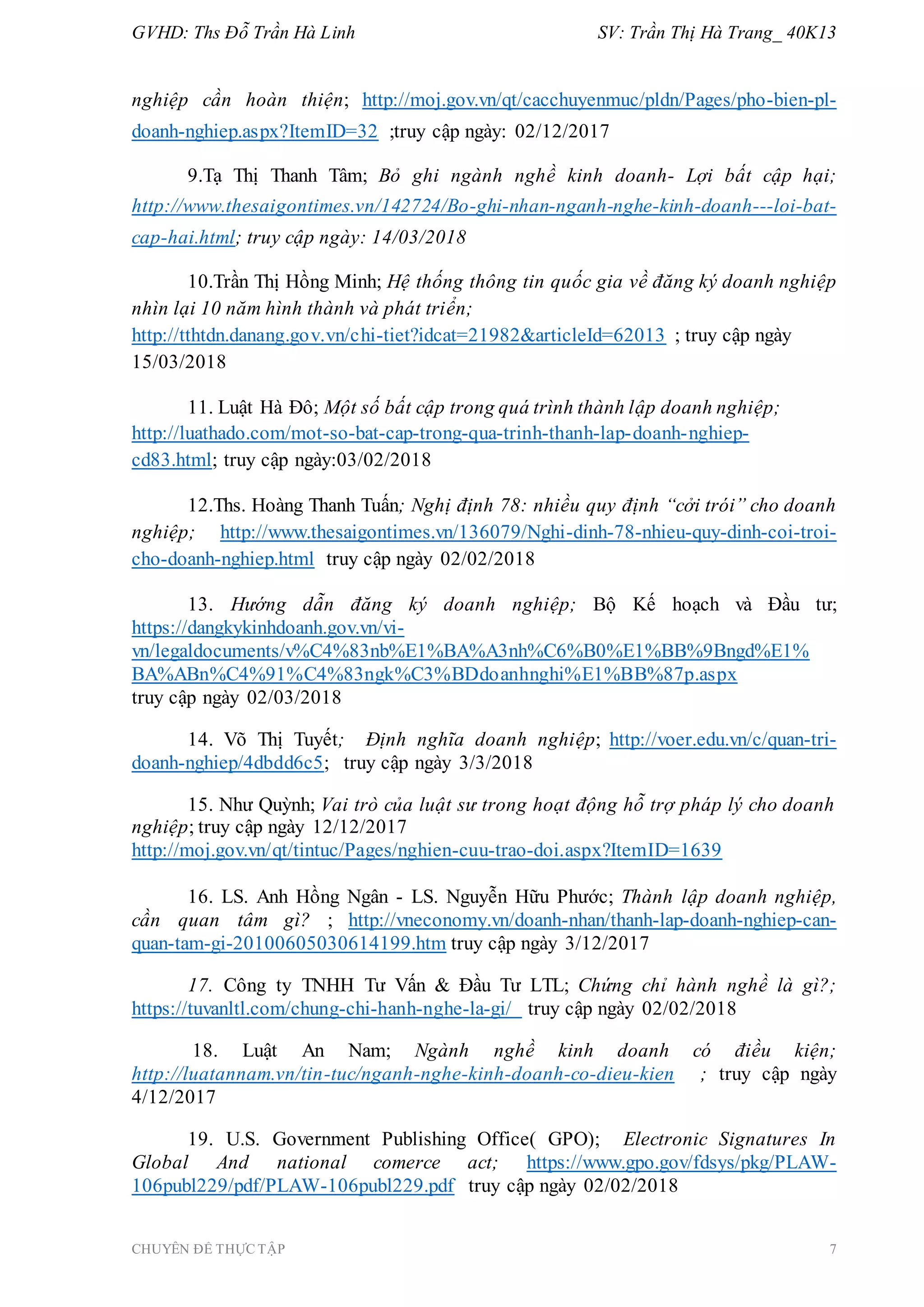 Đề tài: Pháp luật đăng ký thành lập doanh nghiệp, tư vấn thành lập DN ...
