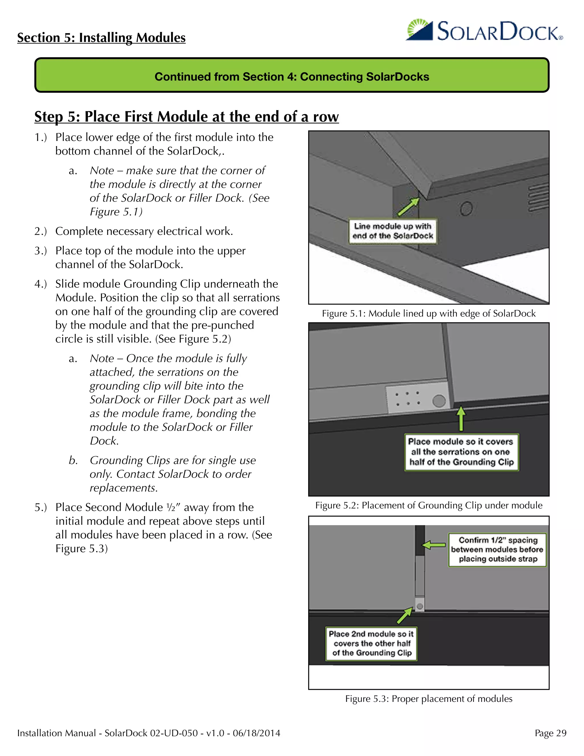 SolarDock Installation Manual SD2-L-050 v1.0 | PDF