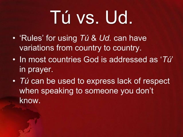 Tu vs. ud. | PPT