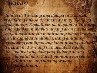 Tuwaang (epikong bagobo) | PPTX