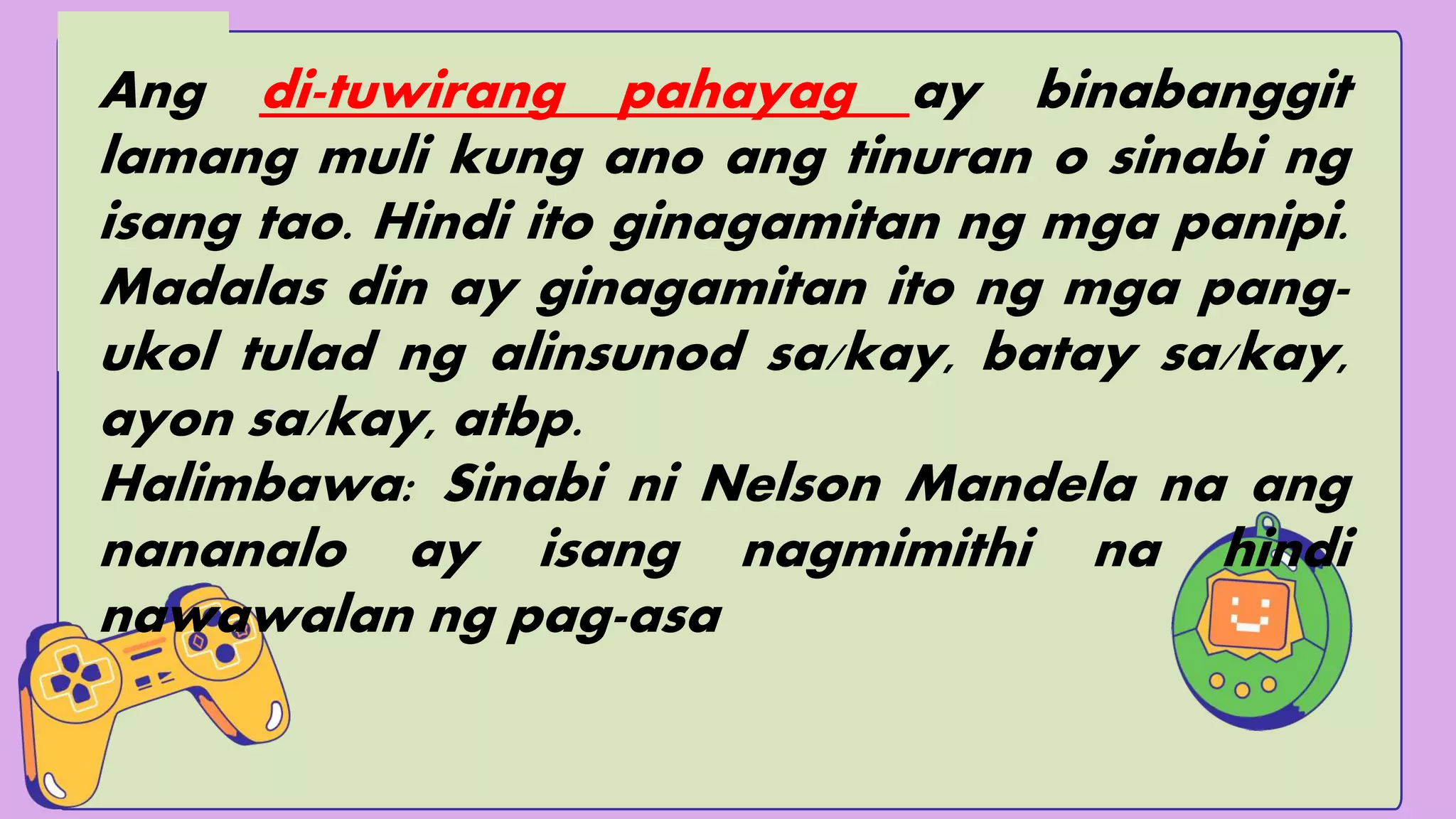 TUWIRAN AT DI TUWIRANG PAHAYAG.pptx