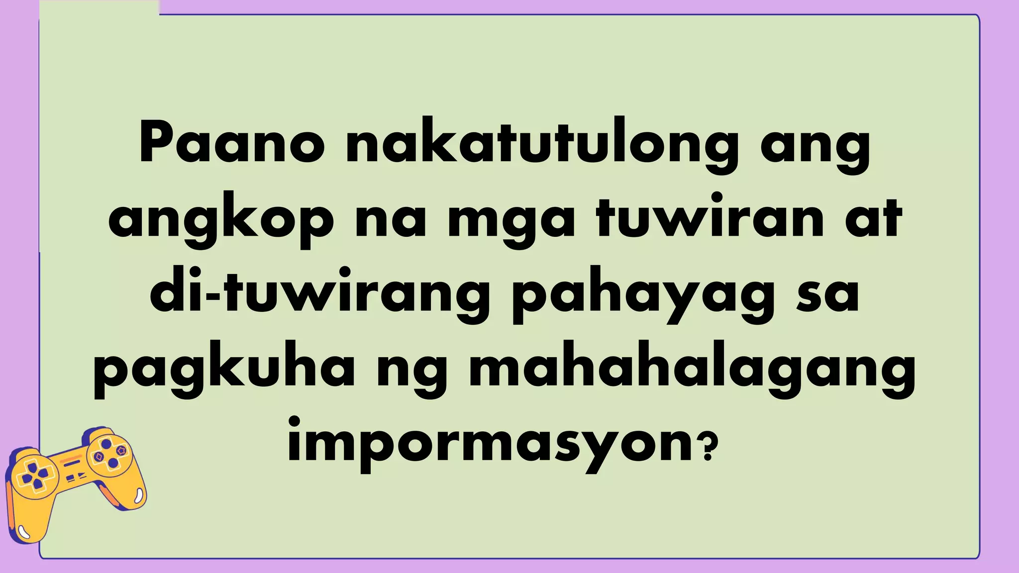TUWIRAN AT DI TUWIRANG PAHAYAG.pptx