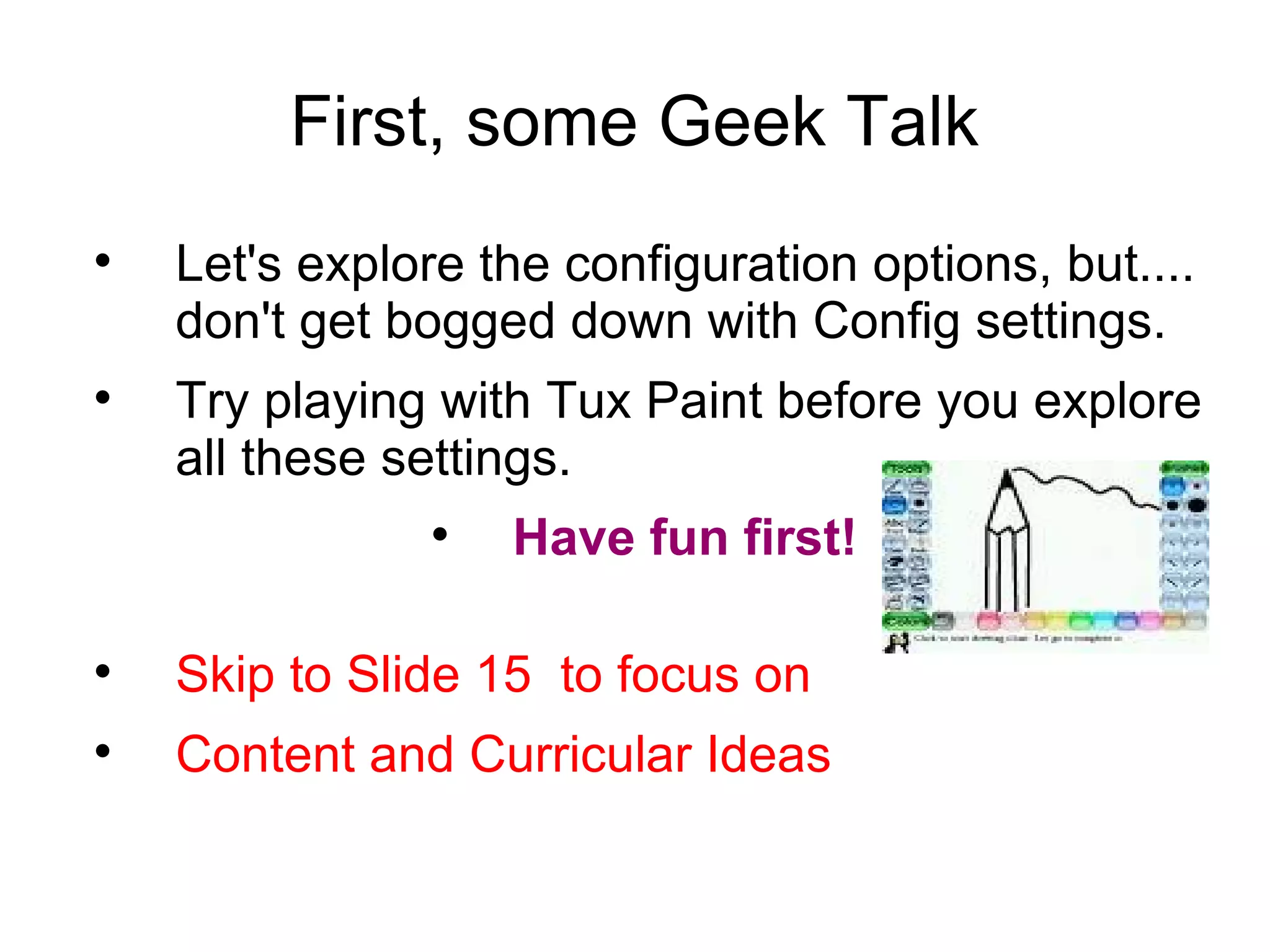 Turning Tux Paint into a Classroom Tool | PPT