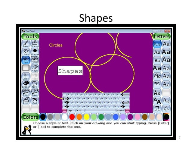 Tux paint 4 kids examples By Mollie Thurston | PPTX