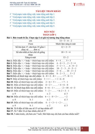 Tuyen-chon-37-de-toan-on-luyen-hsg-lop1 | PDF