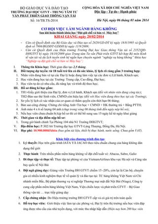 Tuyen sinh lop ve may bay k16 | PDF