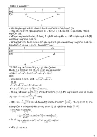 Tuyen tap cac bai toan va phuong phap giai pt va bpt vo ty | DOC